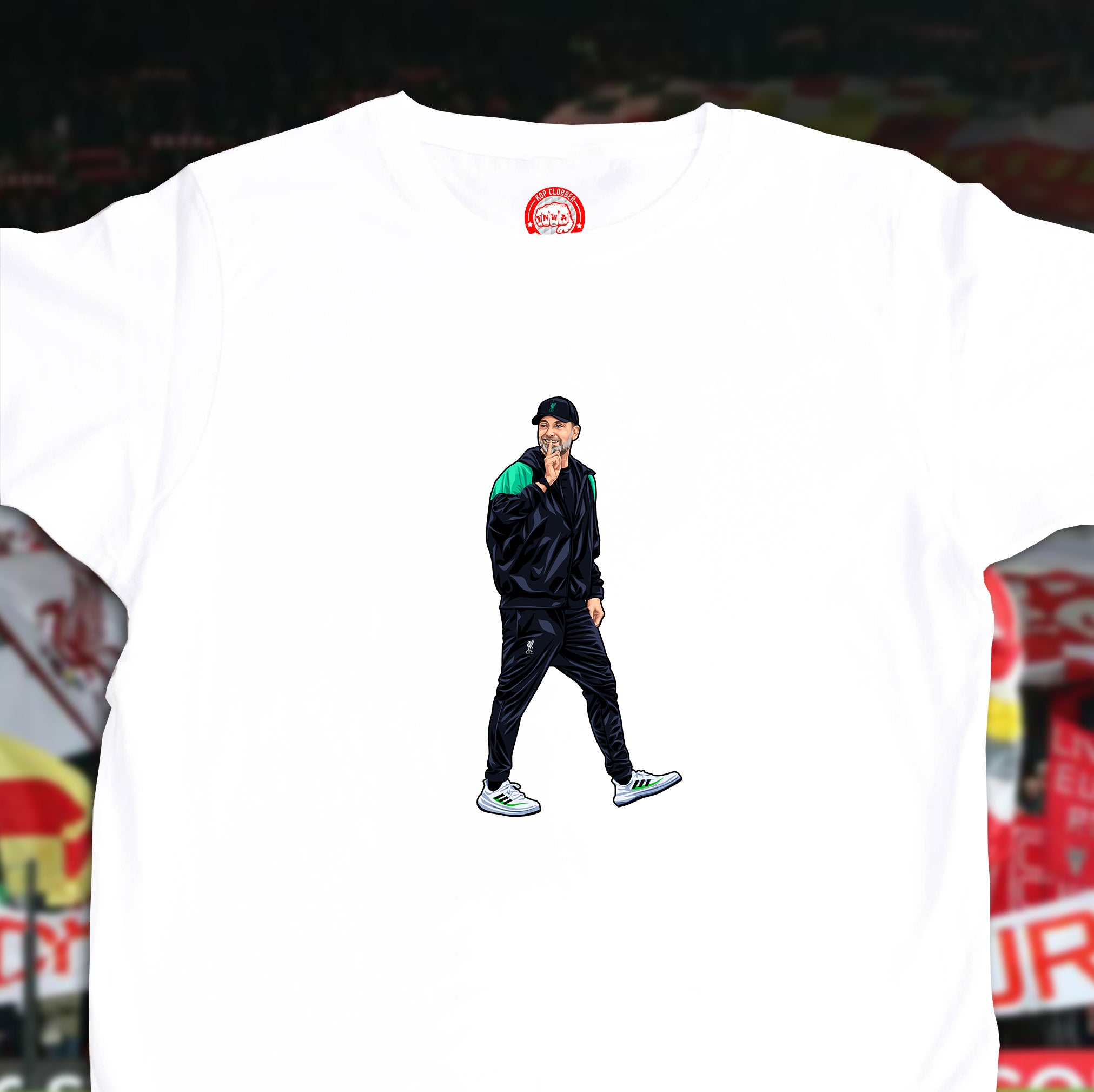 Jurgen Klopp Shush Liverpol T-Shirt | Kop Clobber