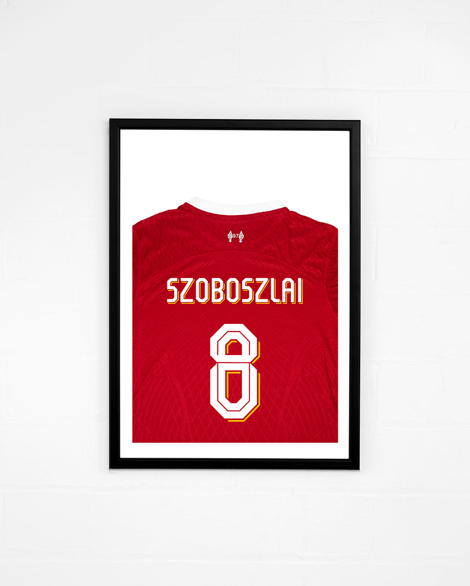 Custom Liverpool FC Football Shirt 2023/24 Art Print | Kop Clobber