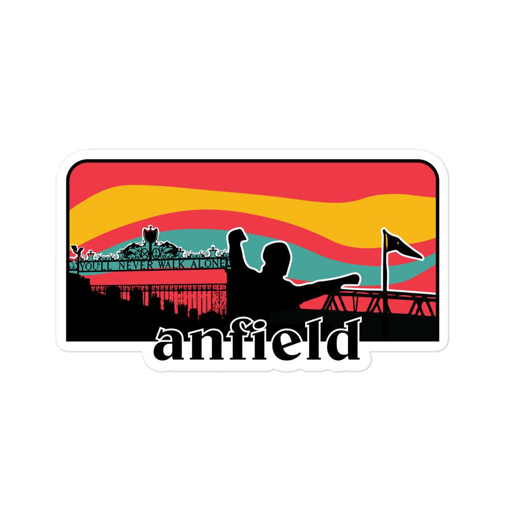Anfield Liverpool Sticker Iconic Landmarks LFC stickers |Kop – Kop Clobber