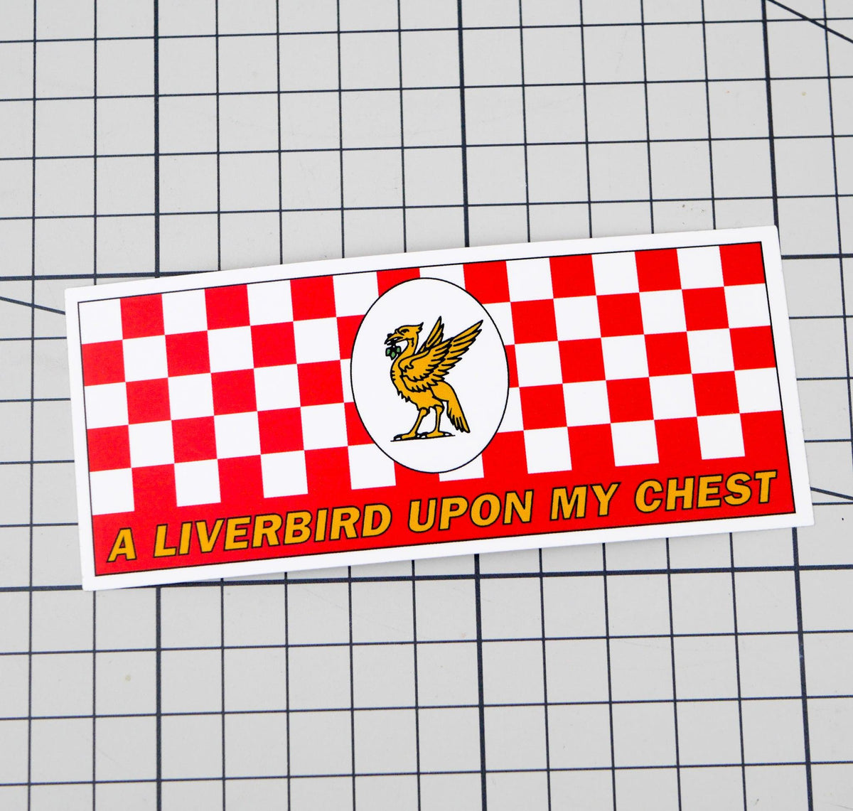 Liverbird Upon My Chest Liverpool Sticker | Kop Clobber