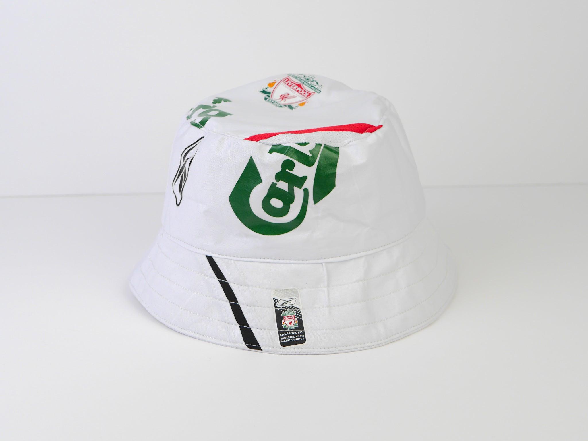 Liverpool Bucket Hat - 05/06 White Away Shirt | Kop Clobber