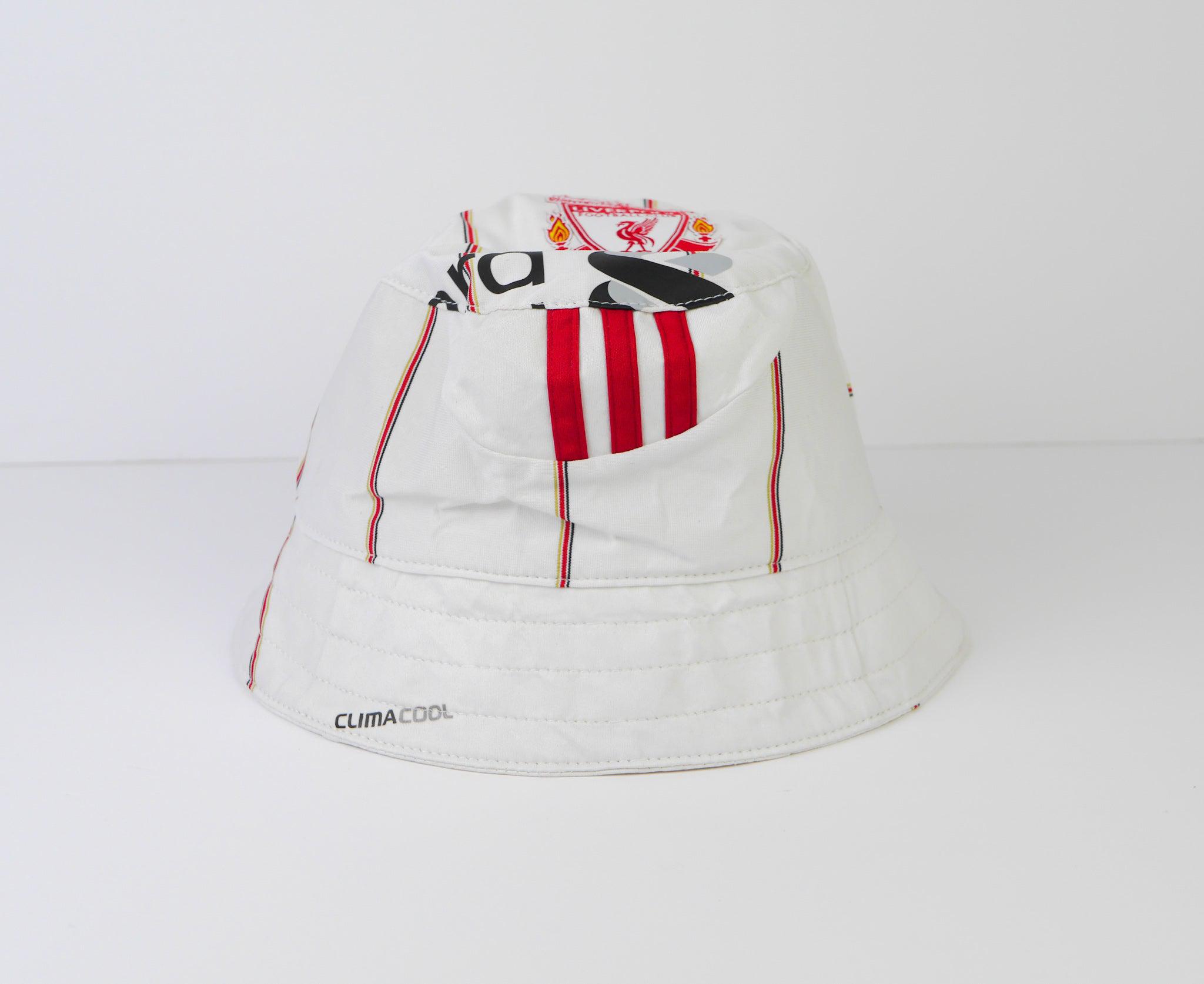 Liverpool Bucket Hat Made From White Away Kit | Kop Clobber