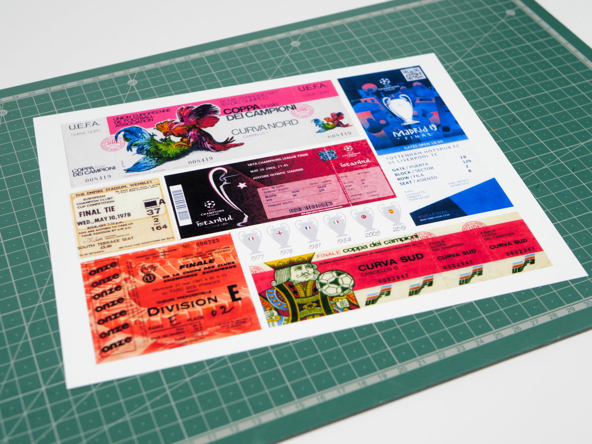 Liverpool Champions League Final Ticket Poster | Kop Clobber