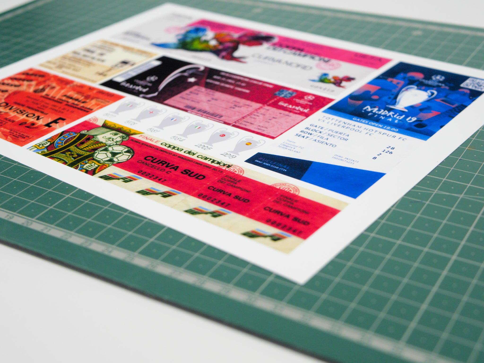 Liverpool Champions League Final Ticket Poster | Kop Clobber