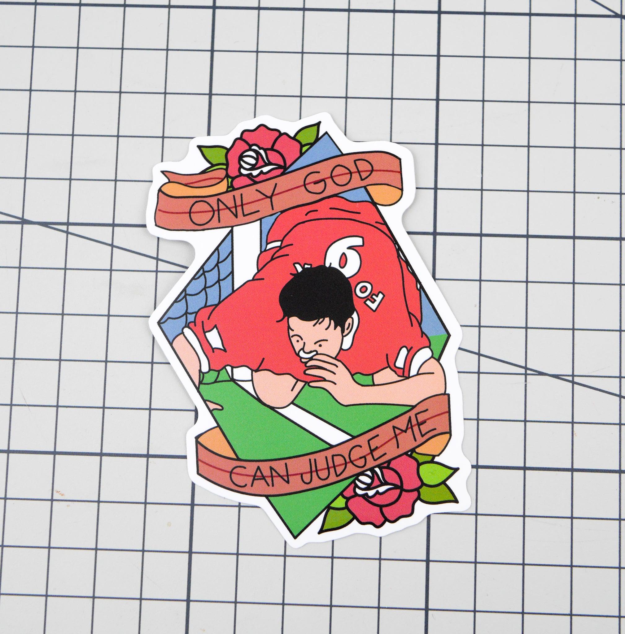 Robbie Fowler Celebration Liverpool Sticker | Kop Clobber