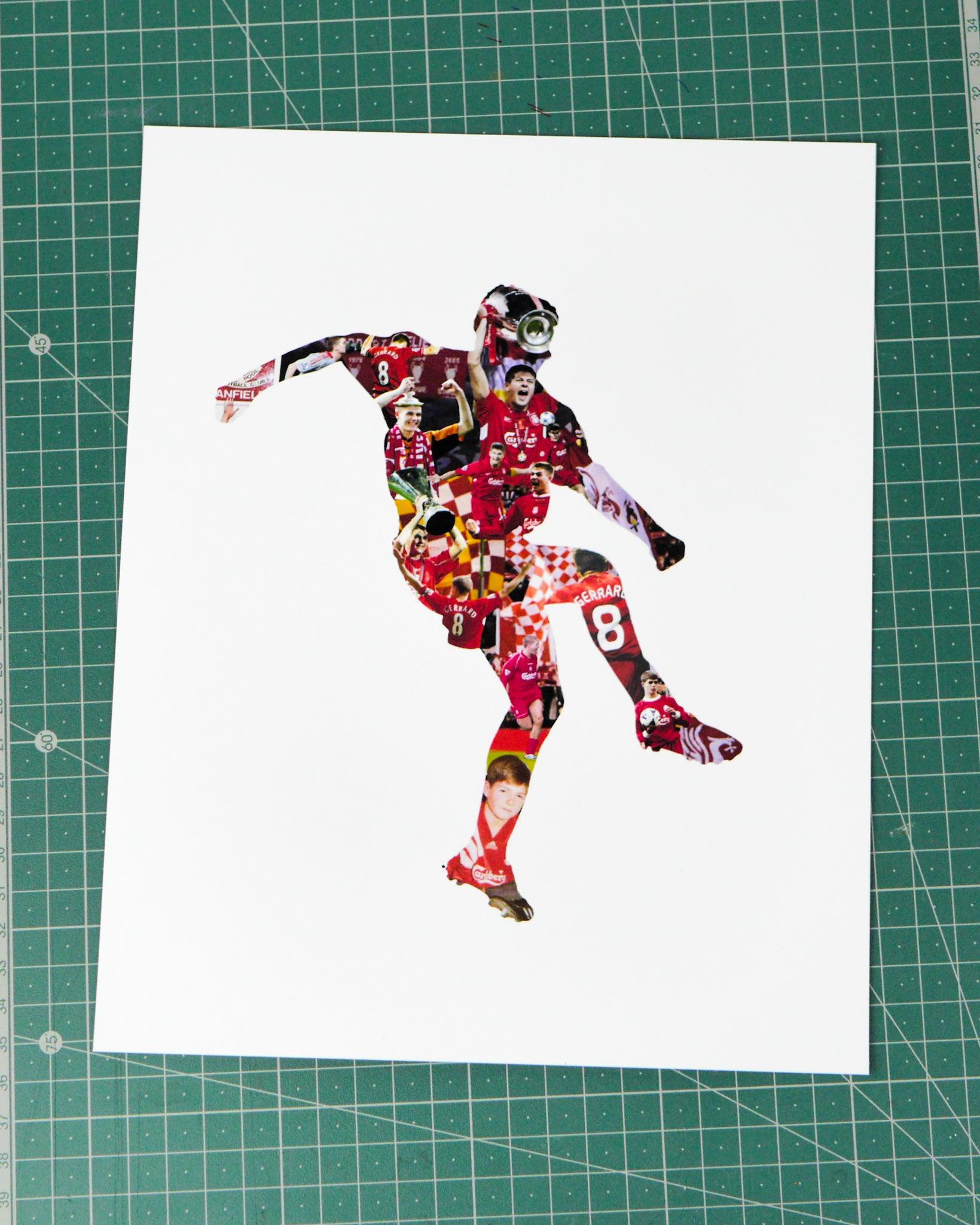 Steven Gerrard Poster Iconic Moments Art Print | Kop Clobber