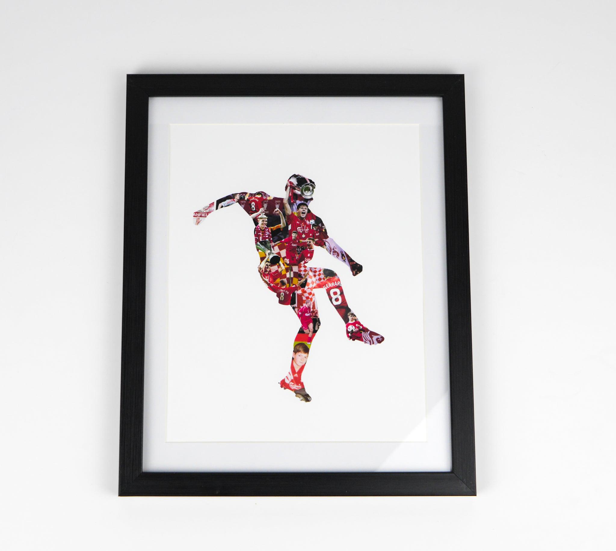Steven Gerrard Poster Iconic Moments Art Print | Kop Clobber