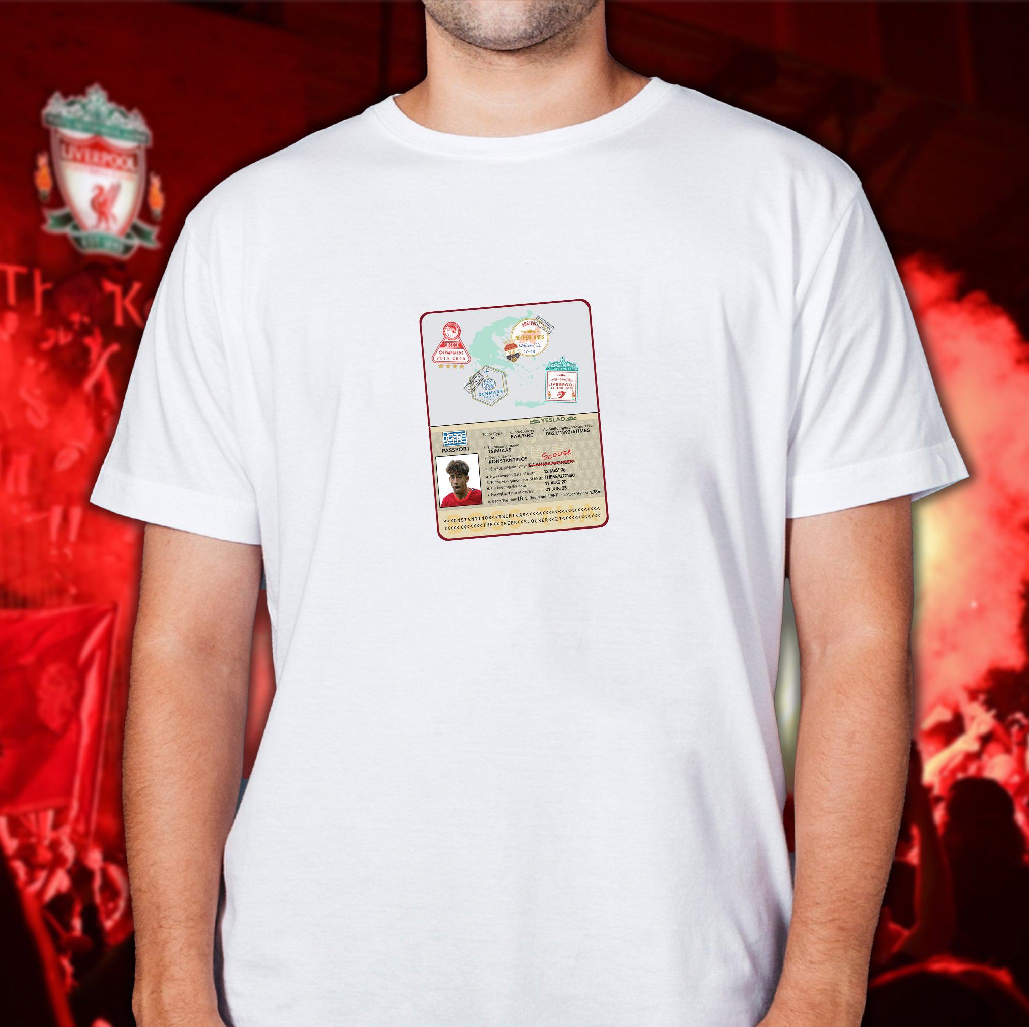 The Greek Scouser TShirt - Tsimikas Liverpool FC | Kop Clobber